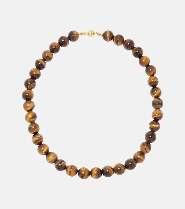 JENNIFER BEHR Corisande Beaded Necklace - Brown