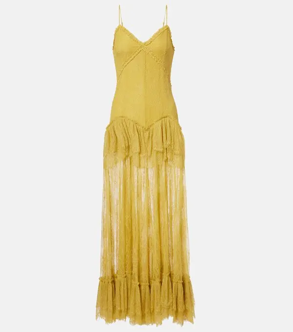 DE LA VALI Kala Lace Maxi Dress