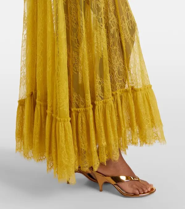 DE LA VALI Kala Lace Maxi Dress