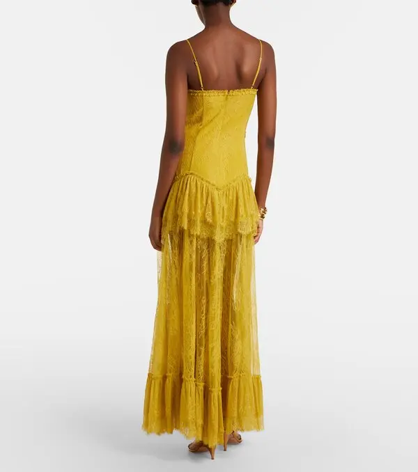 DE LA VALI Kala Lace Maxi Dress
