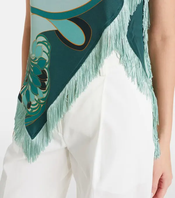 La DoubleJ Scarf Printed Top