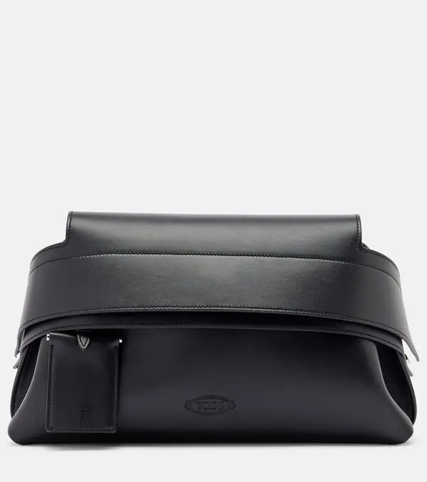 TOD'S Wave Mini Leather Clutch
