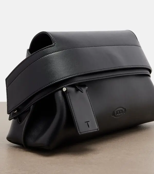 TOD'S Wave Mini Leather Clutch