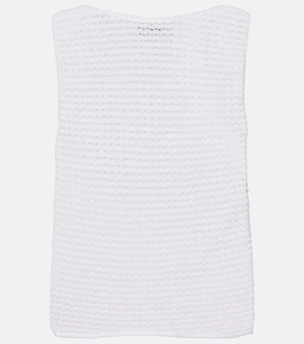 Vince Crochet Cotton-blend Top - White