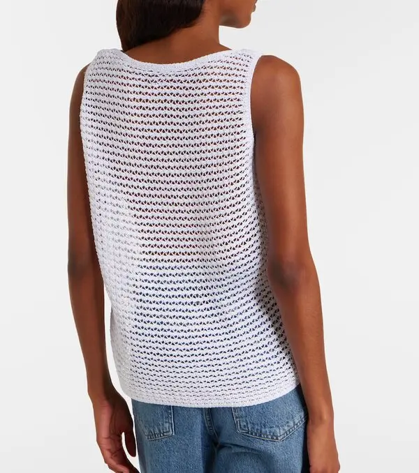 Vince Crochet Cotton-blend Top