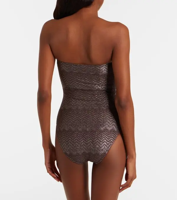 Melissa Odabash Argentina Lamé Swimsuit