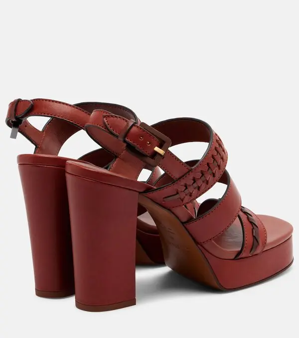 Zimmermann Alchemy Leather Platform Sandals