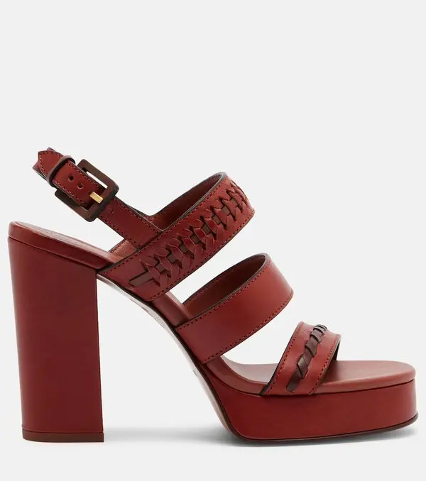 Zimmermann Alchemy Leather Platform Sandals