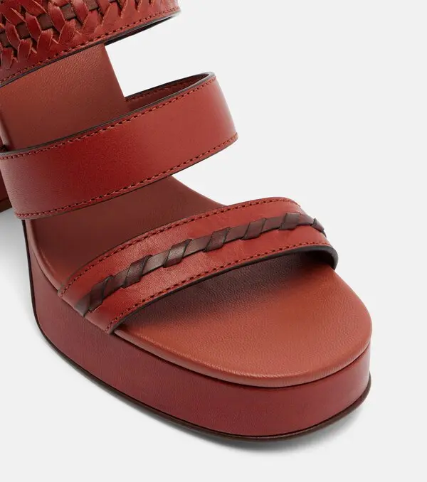 Zimmermann Alchemy Leather Platform Sandals