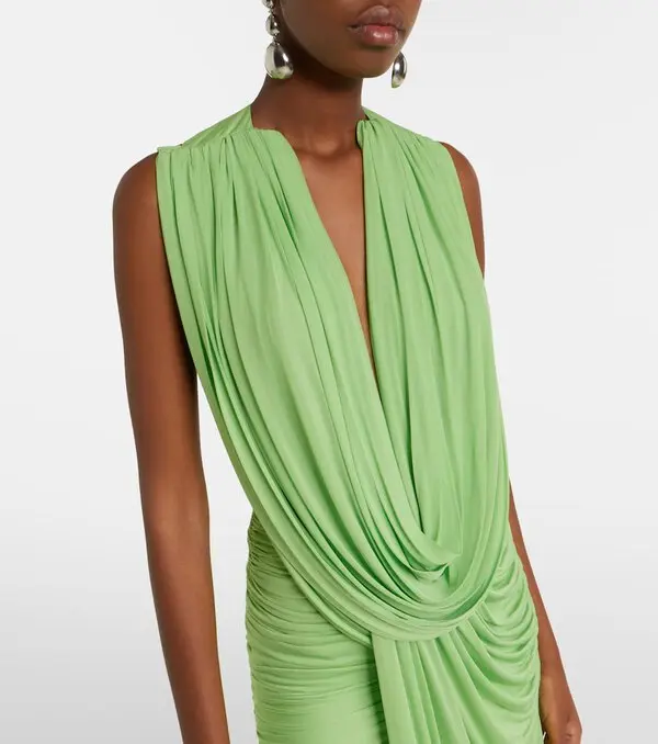 Christopher Esber Ripple Draped Jersey Gown - Green