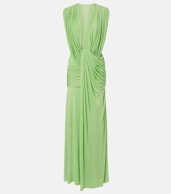 Christopher Esber Ripple Draped Jersey Gown - Green