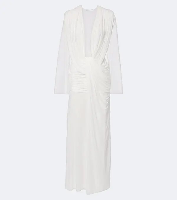 Christopher Esber Ripple Draped Gown - White
