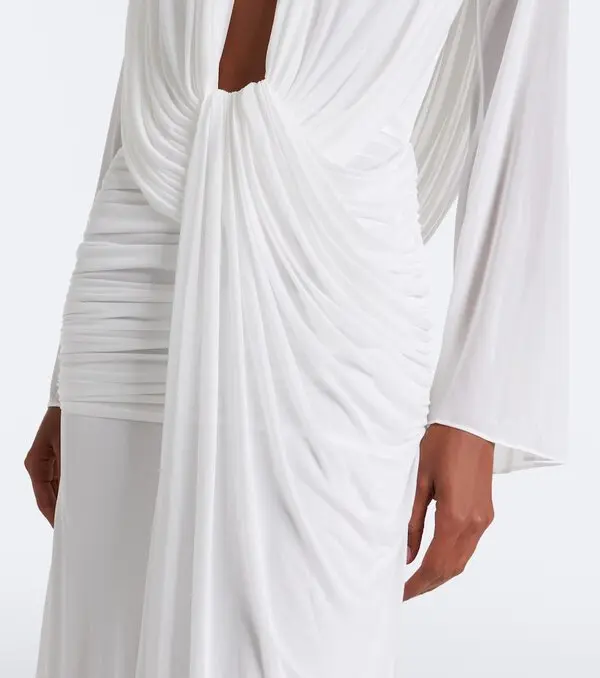 Christopher Esber Ripple Draped Gown - White