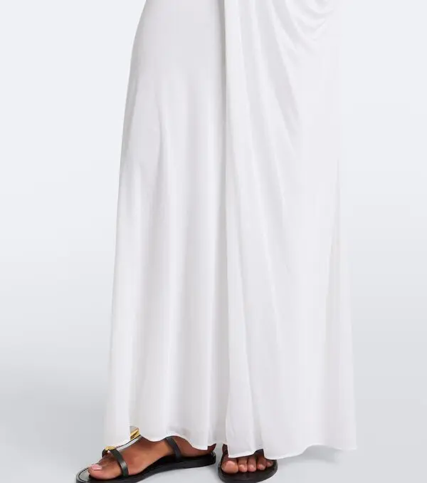 Christopher Esber Ripple Draped Gown - White