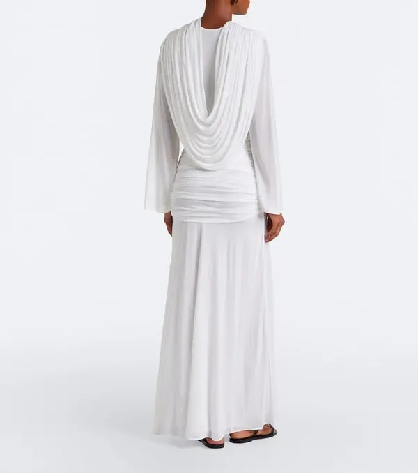 Christopher Esber Ripple Draped Gown - White
