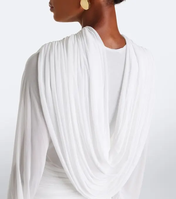 Christopher Esber Ripple Draped Gown - White