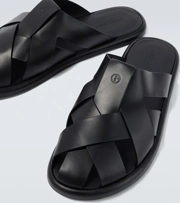 Giorgio Armani Leather Sandals