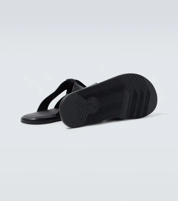 Giorgio Armani Leather Sandals