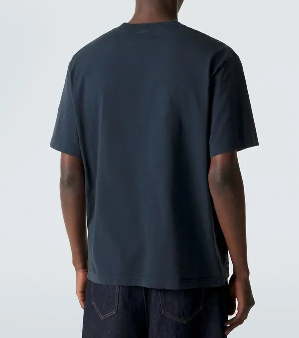 Stone Island Logo Cotton Jersey T-shirt - Blue