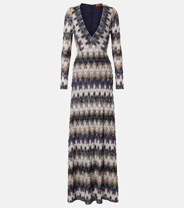 Missoni Lamé Maxi Dress - Multicoloured