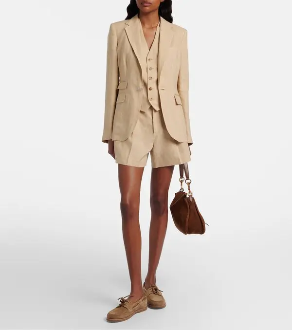 Ralph Lauren Jaiden Linen Vest - Beige