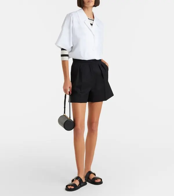 Tory Burch Romy Sport Leather Slides - Black