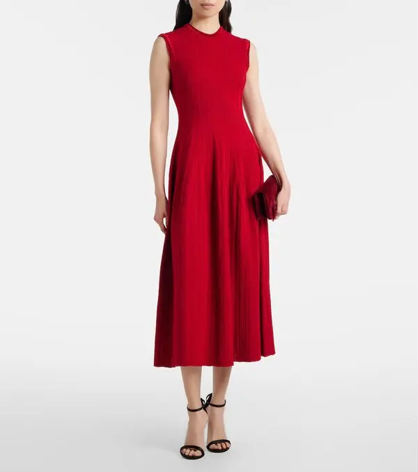 Ralph Lauren Silk-blend Midi Dress