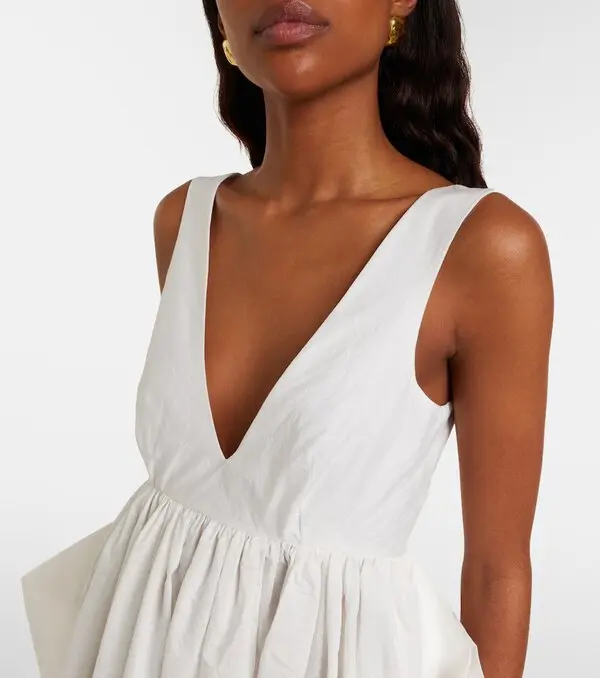 RÓHE Cotton-blend Maxi Dress - White