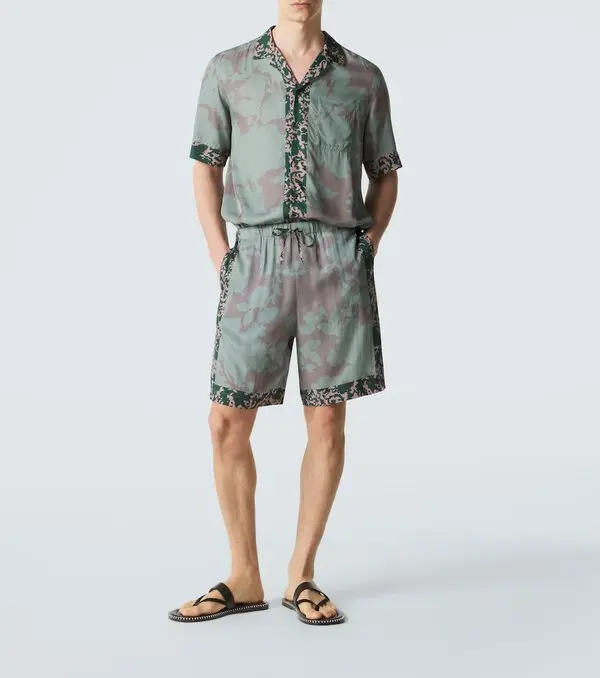 Dries Van Noten Printed Shorts - Multicoloured