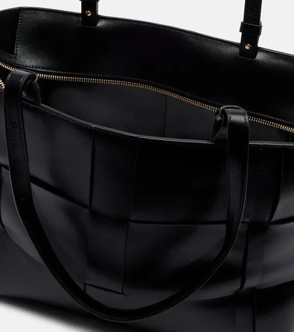 DEMELLIER Large Woven Leather Tote Bag