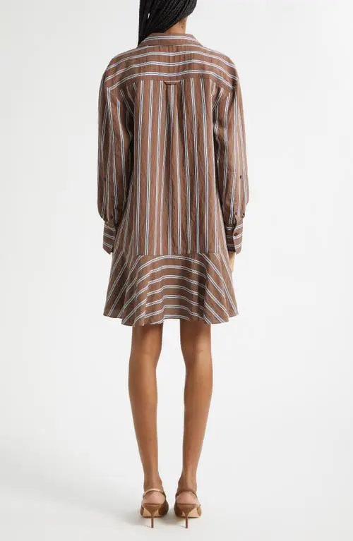 Veronica Beard Azriel Long Sleeve Shirtdress