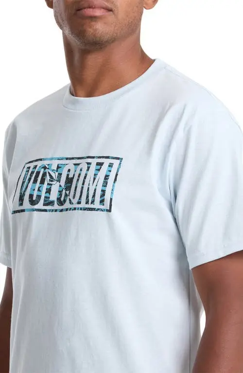 Volcom Chaotic Cotton Graphic T-shirt - Light Blue