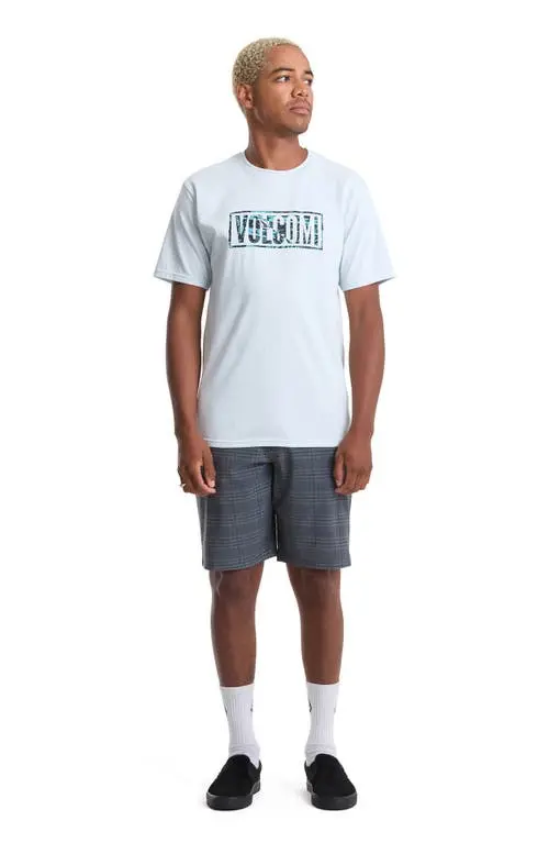 Volcom Chaotic Cotton Graphic T-shirt - Light Blue