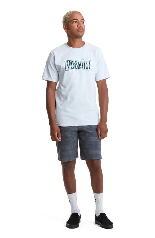 Volcom Chaotic Cotton Graphic T-shirt - Light Blue