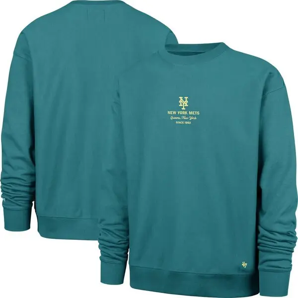 '47 47 New York Mets Anderson Foundation Crewneck Sweatshirt - Hunter Green