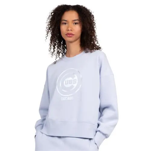 STARTER Chicago Cubs Boxy Fleece Sweatshirt