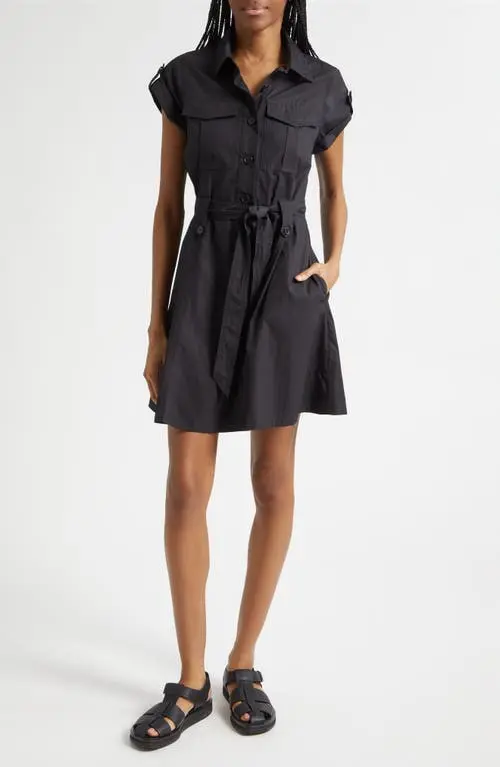 Derek Lam 10 Crosby Azora Poplin Shirtdress - Black