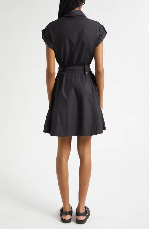 Derek Lam 10 Crosby Azora Poplin Shirtdress - Black