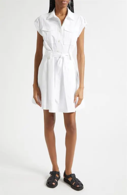 Derek Lam 10 Crosby Azora Poplin Shirtdress - White
