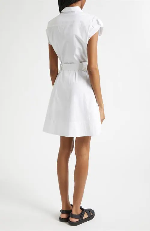 Derek Lam 10 Crosby Azora Poplin Shirtdress - White