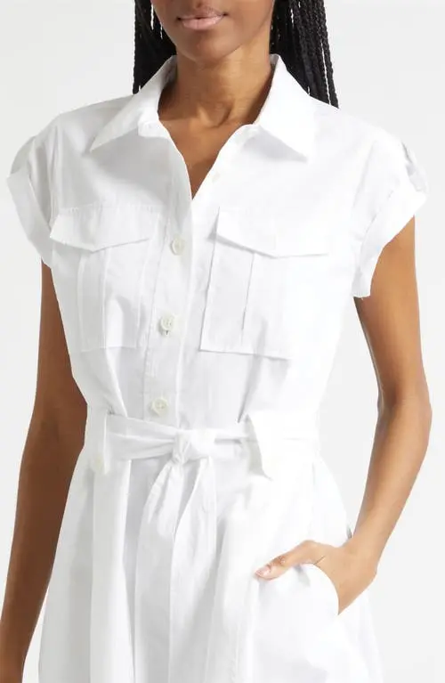 Derek Lam 10 Crosby Azora Poplin Shirtdress - White
