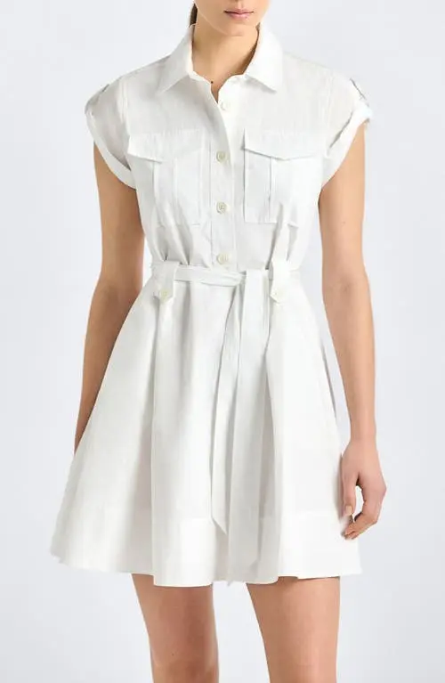 Derek Lam 10 Crosby Azora Poplin Shirtdress - White