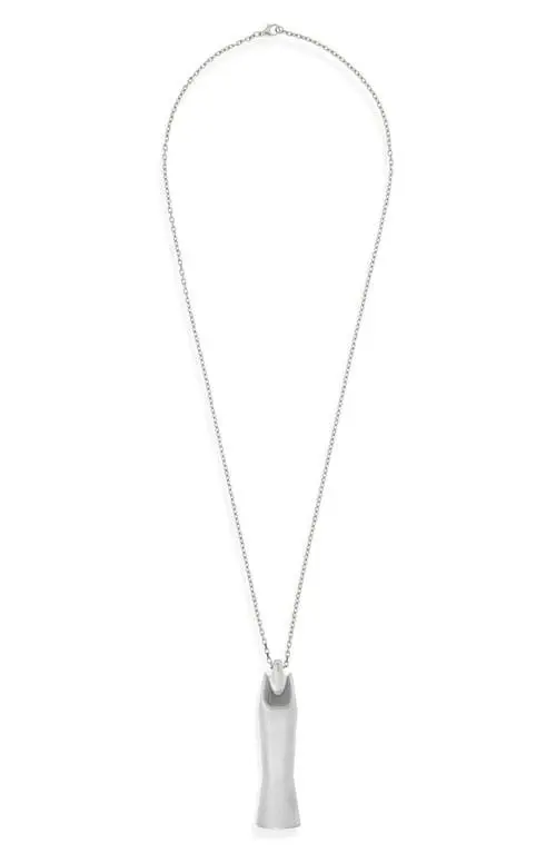 Rick Owens Mega Sister Pendant Necklace - Palladium