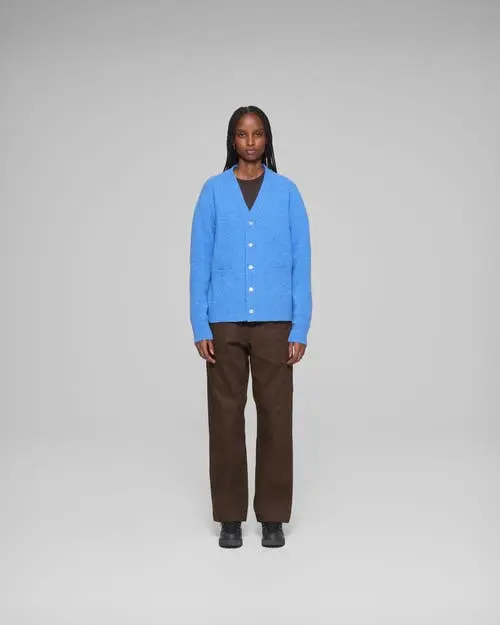 VOWELS Alpaca Blend Cardigan - Light Blue