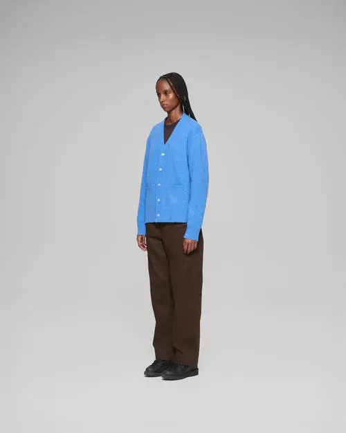 VOWELS Alpaca Blend Cardigan - Light Blue