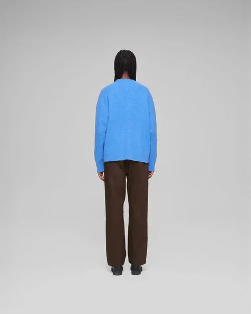 VOWELS Alpaca Blend Cardigan - Light Blue