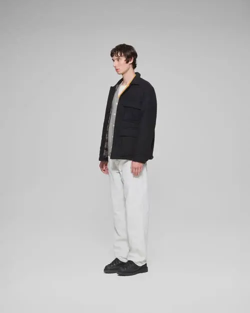 VOWELS Cashmere Primaloft Chore Jacket - Black