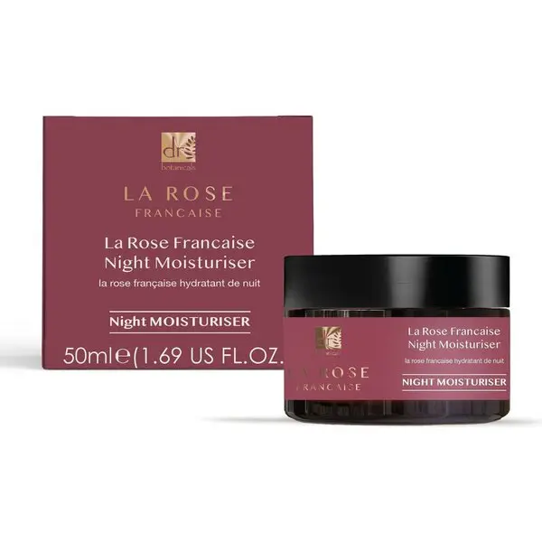 DR BOTANICALS La Rose Française Night Moisturiser 50ml - White