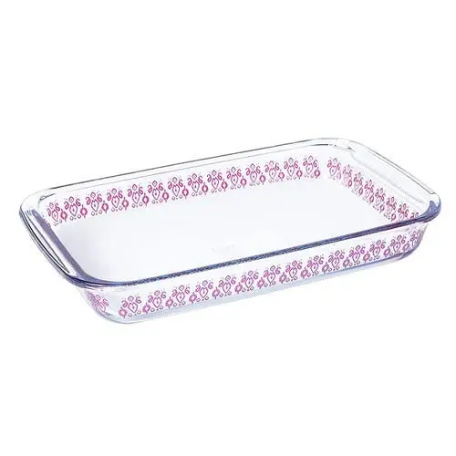 SPICE BY TIA MOWRY 2.3 Quart Spicy Cloves Glass Rectangular Baker