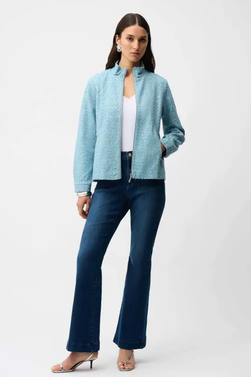 Joseph Ribkoff Denim Jacket With Sequins